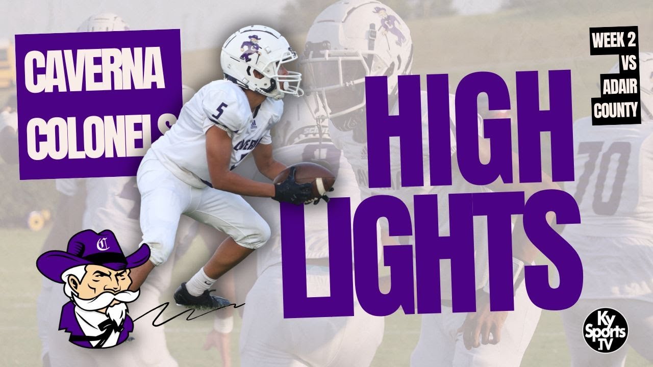 Caverna Colonels Football 2024 HIGHLIGHTS vs Adair County | KySports