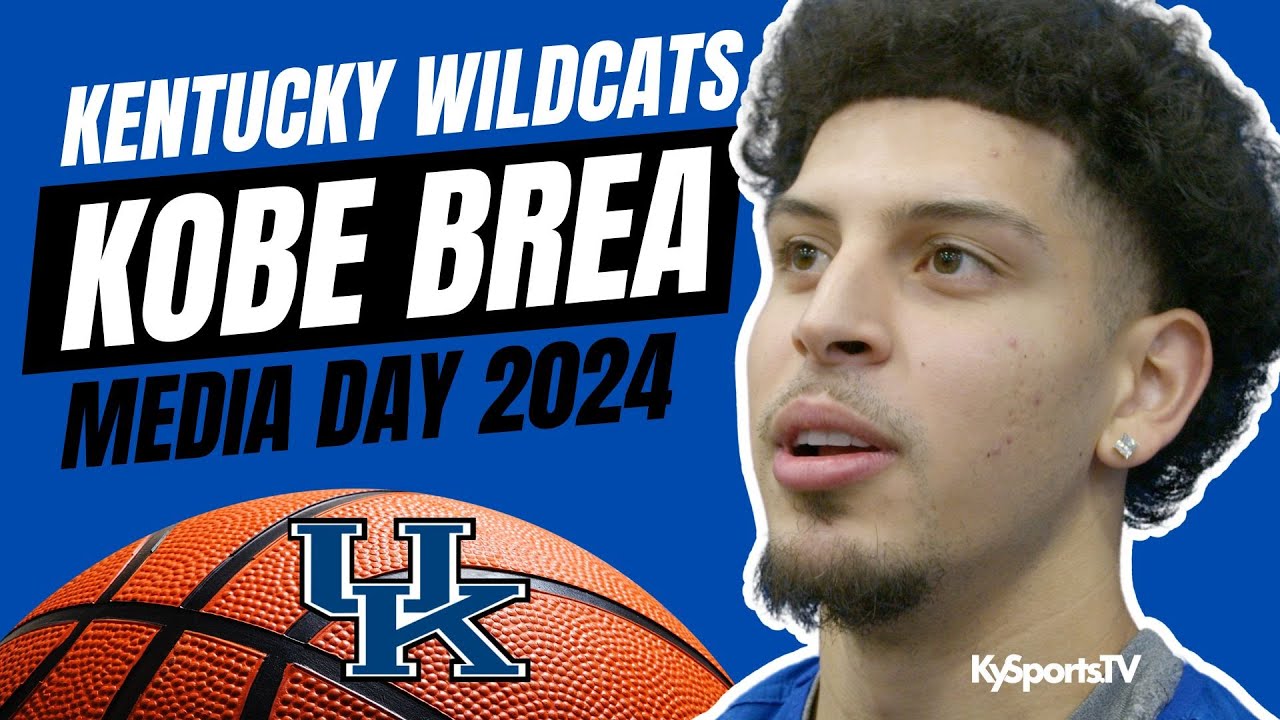Kentucky Wildcats Basketball Kobe Brea – Media Day 2024 | KySports