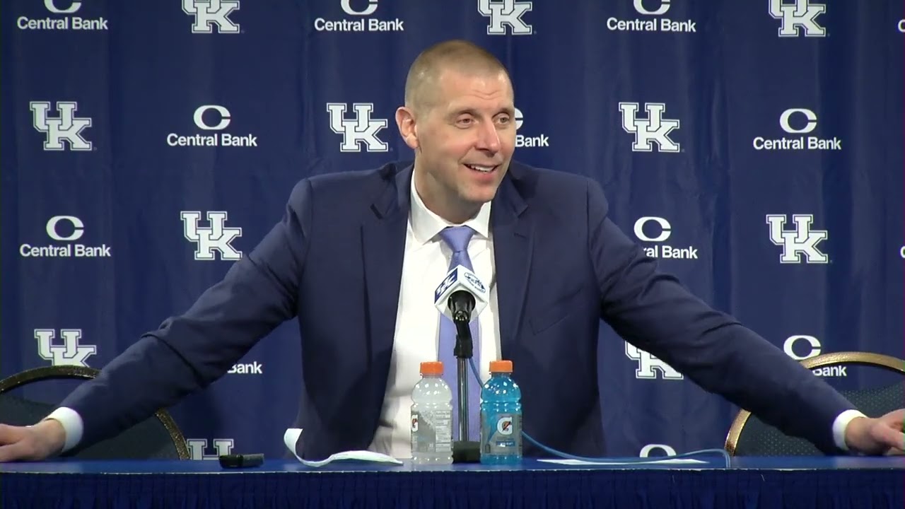 Kentucky Wildcats Basketball Coach Mark Pope Recaps WIN vs Colgate ...